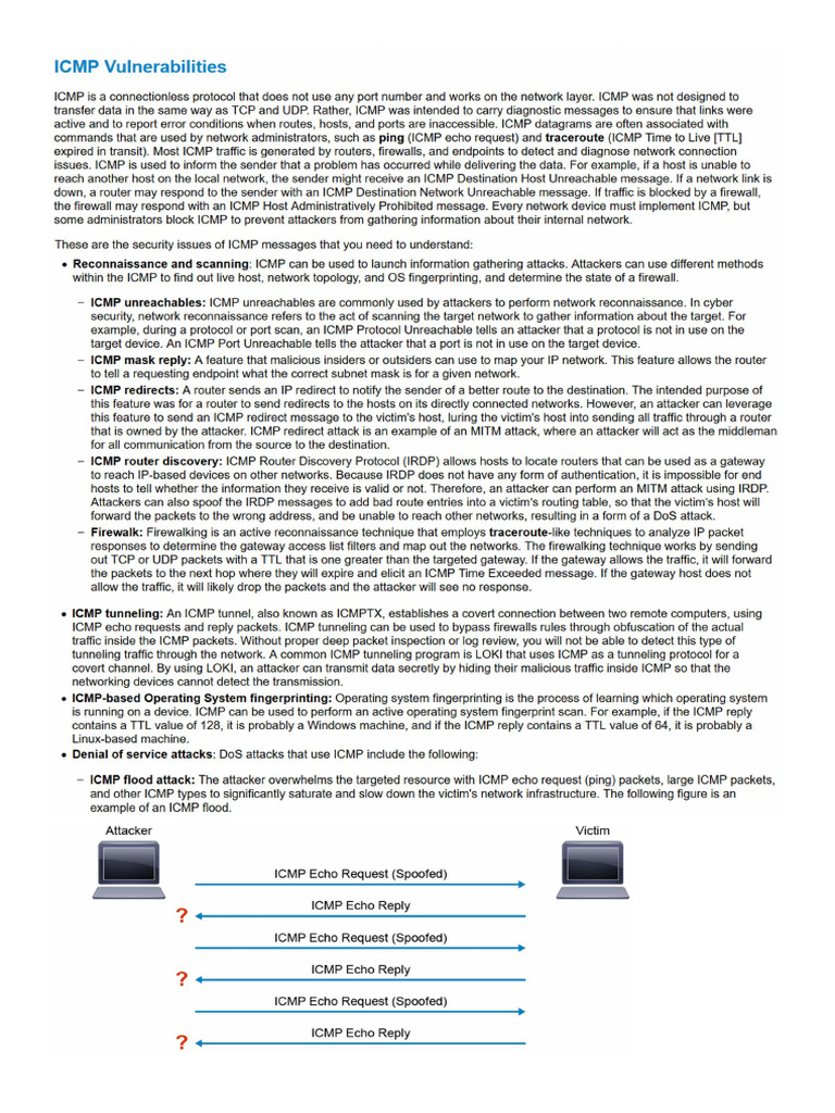 4 - ICMP Vulnerabilities | PDF