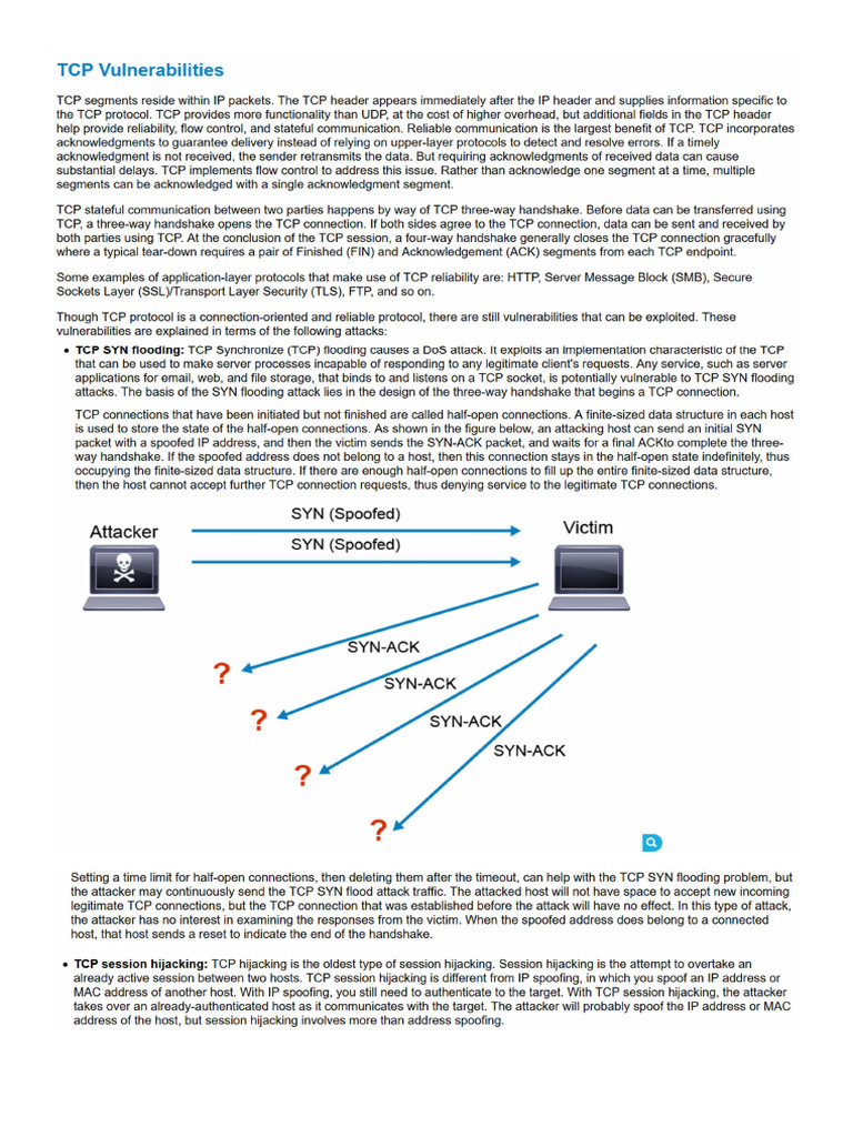 5 - TCP Vulnerabilities | PDF