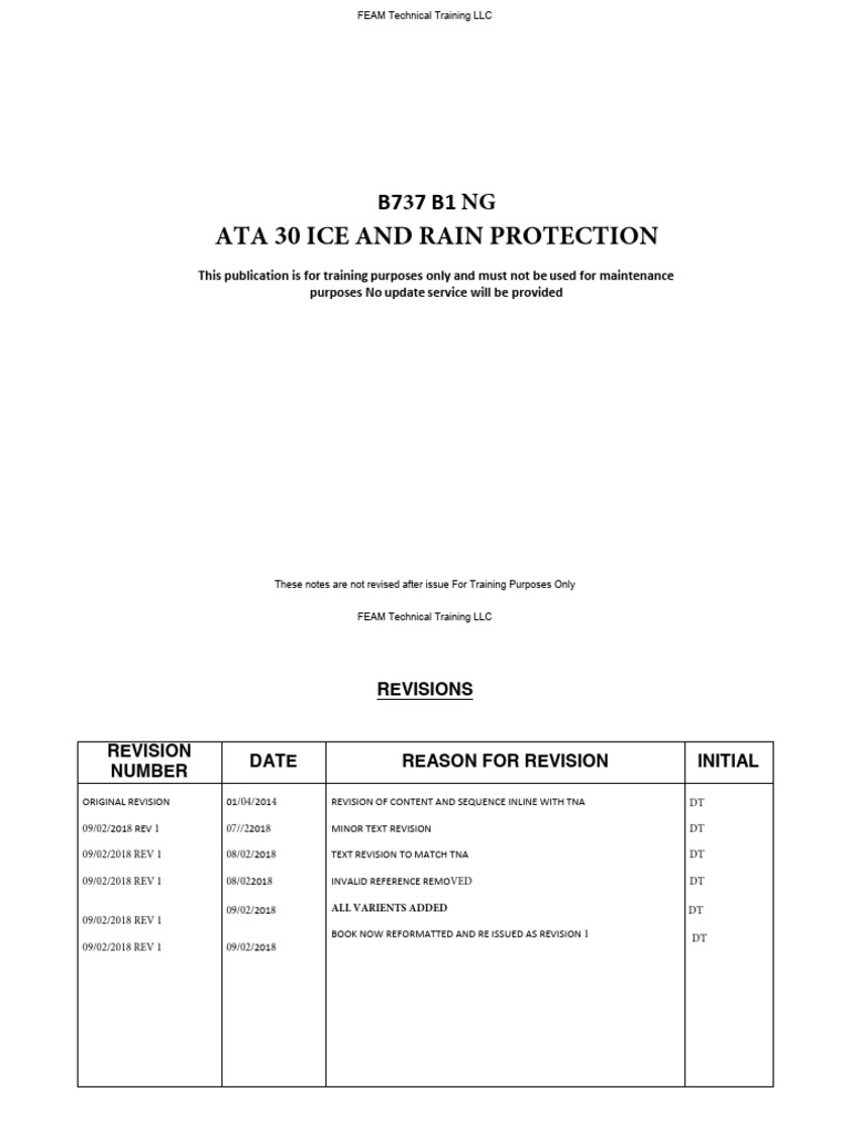 B737NG ATA 30 - Ice & Rain | PDF | Computers