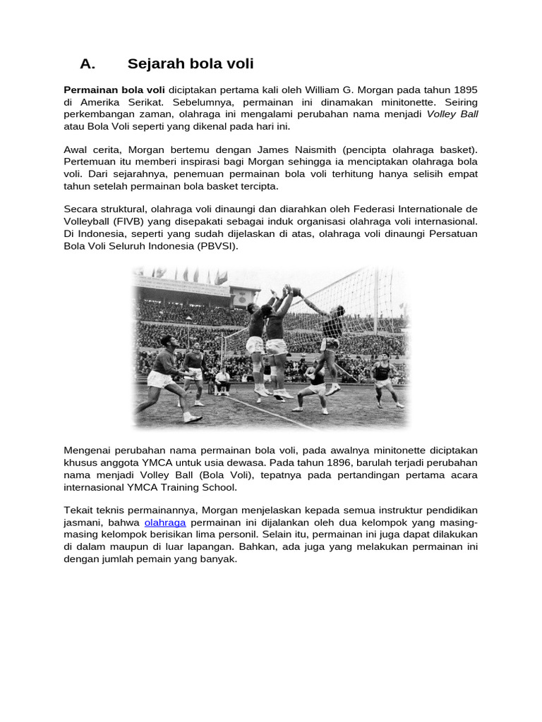 Sejarah Voli | PDF