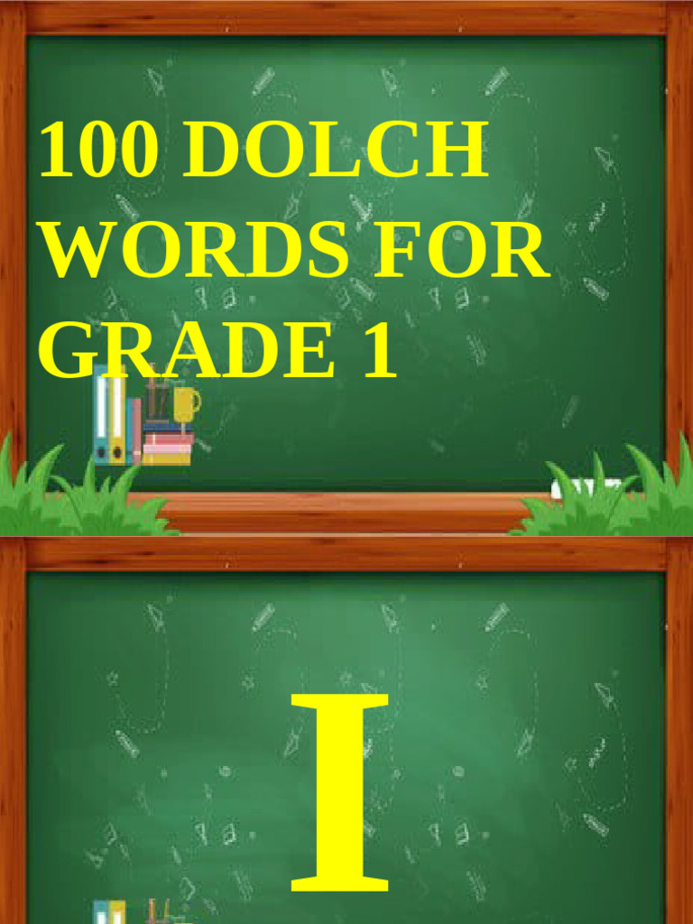 First Grade Dolch Sight Words List | PDF