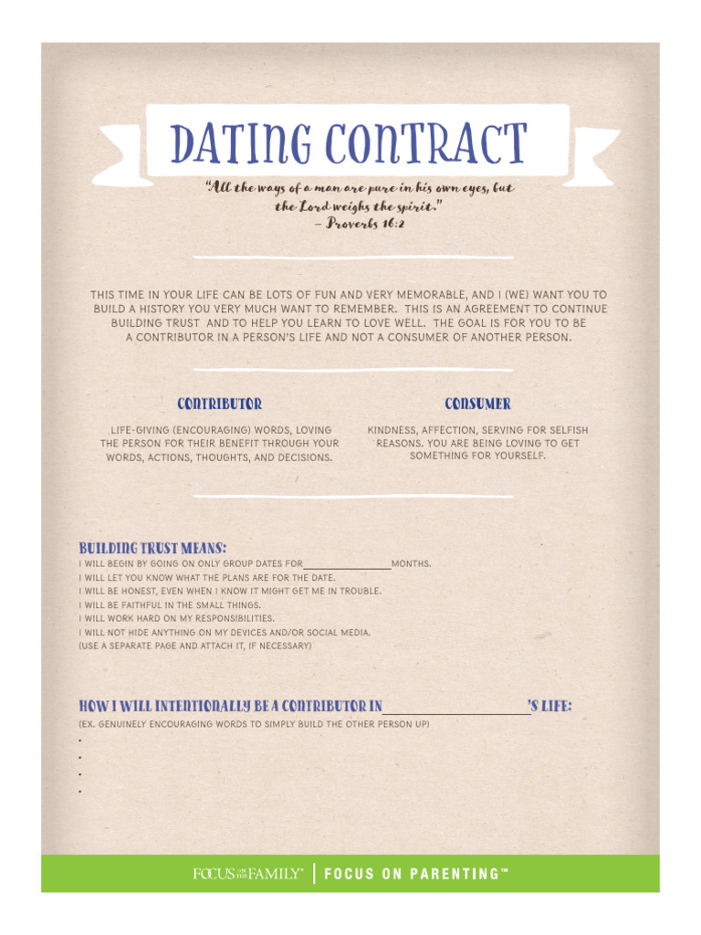 Dating Contract 2 | PDF