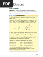 Dilation Rules and Practice for Grade 8 | PDF | Geometry | Mathematics