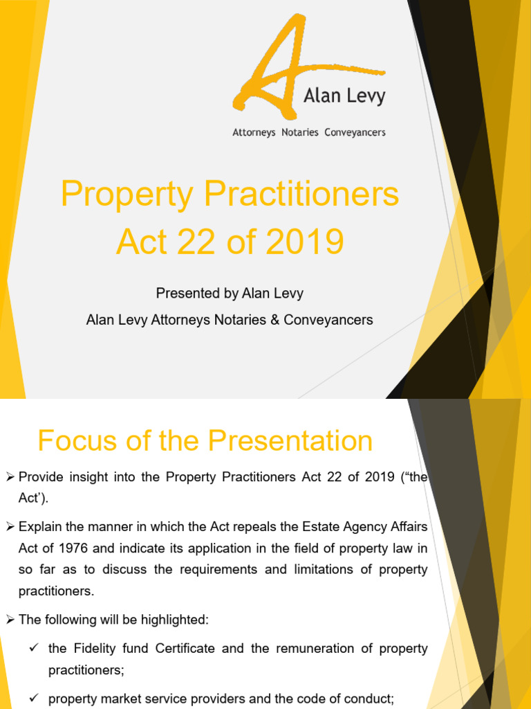 Property Practitioners Act Final 191119 002 1 | PDF | Lease | Property