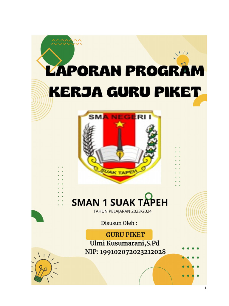 Laporan GURU PIKET ULMI kr2 | PDF