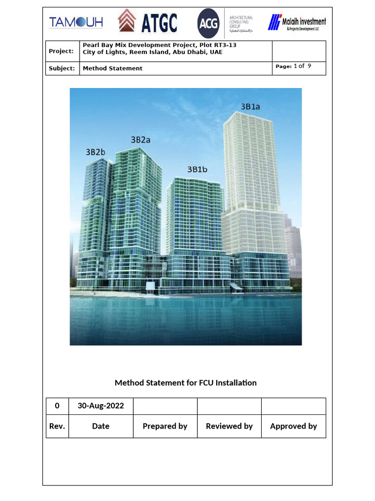 Method Statement FCU Installation | PDF | Electrical Wiring | Pipe ...