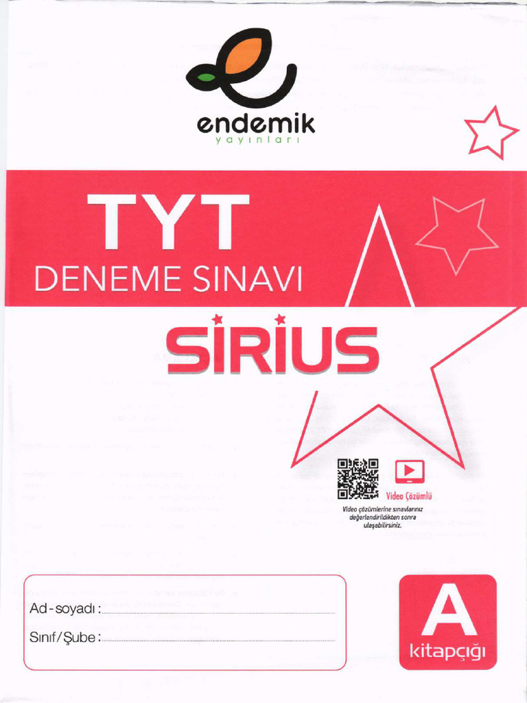 Endemik TYT Sirius Compressed | PDF