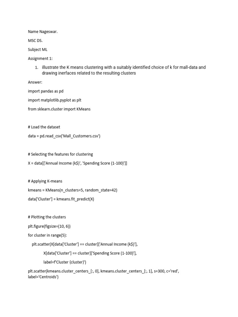 ML Assignment 1 - Nageswar | PDF | Support Vector Machine | Algorithms And Data Structures