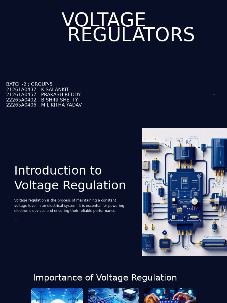 voltage regulators | PDF | Electrical Network | Power Supply