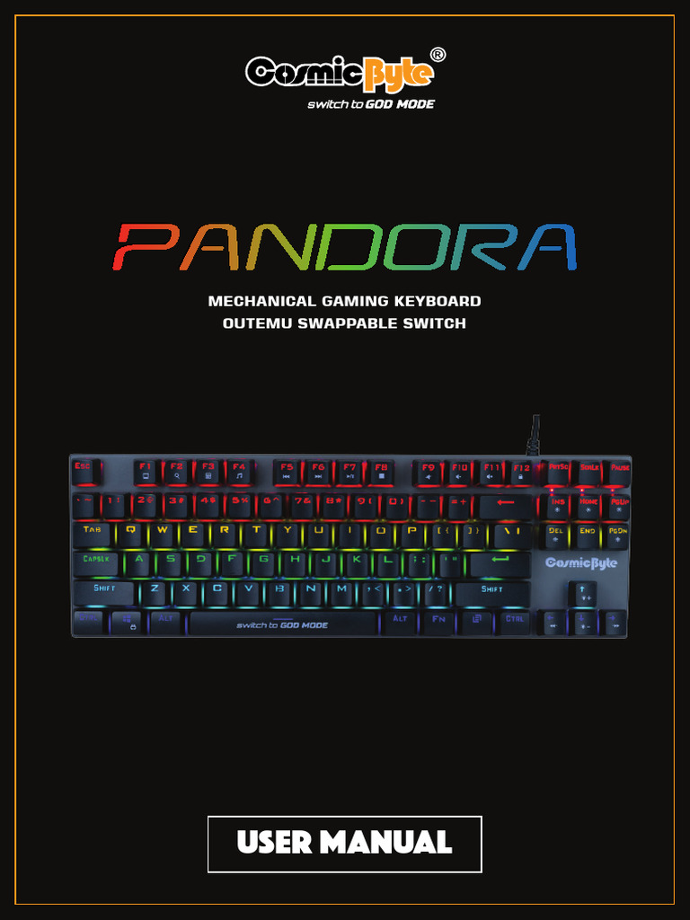 Cosmic Byte Pandora User Manual | PDF | Computer Keyboard | Computer Architecture