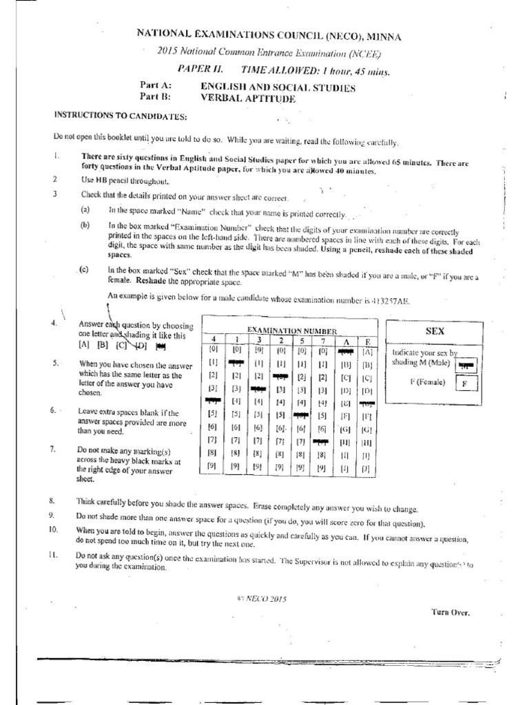NCEE 2015 Paper 2 - Question | PDF | Business | Finance & Money Management
