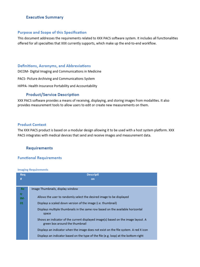 Executive Summary: Purpose and Scope of This Specification | PDF | Data ...