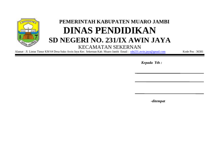 AMPLOP SD Kecil | PDF