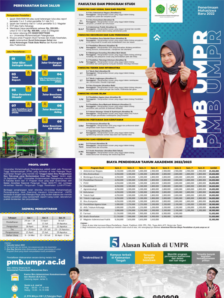 Brosur PMB UMPR 2022 | PDF