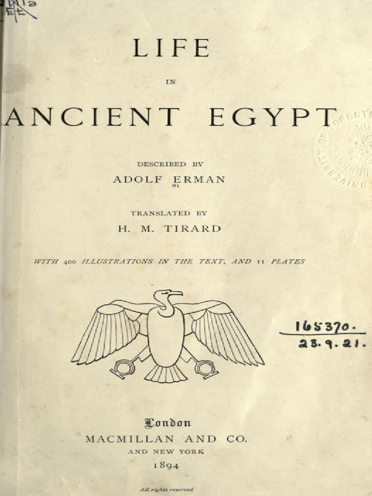 Erman, Adolf - Life in Ancient Egypt (1859) | PDF | Ancient Egypt | Osiris