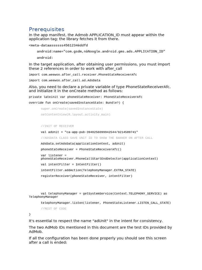 After call 12312456 | PDF