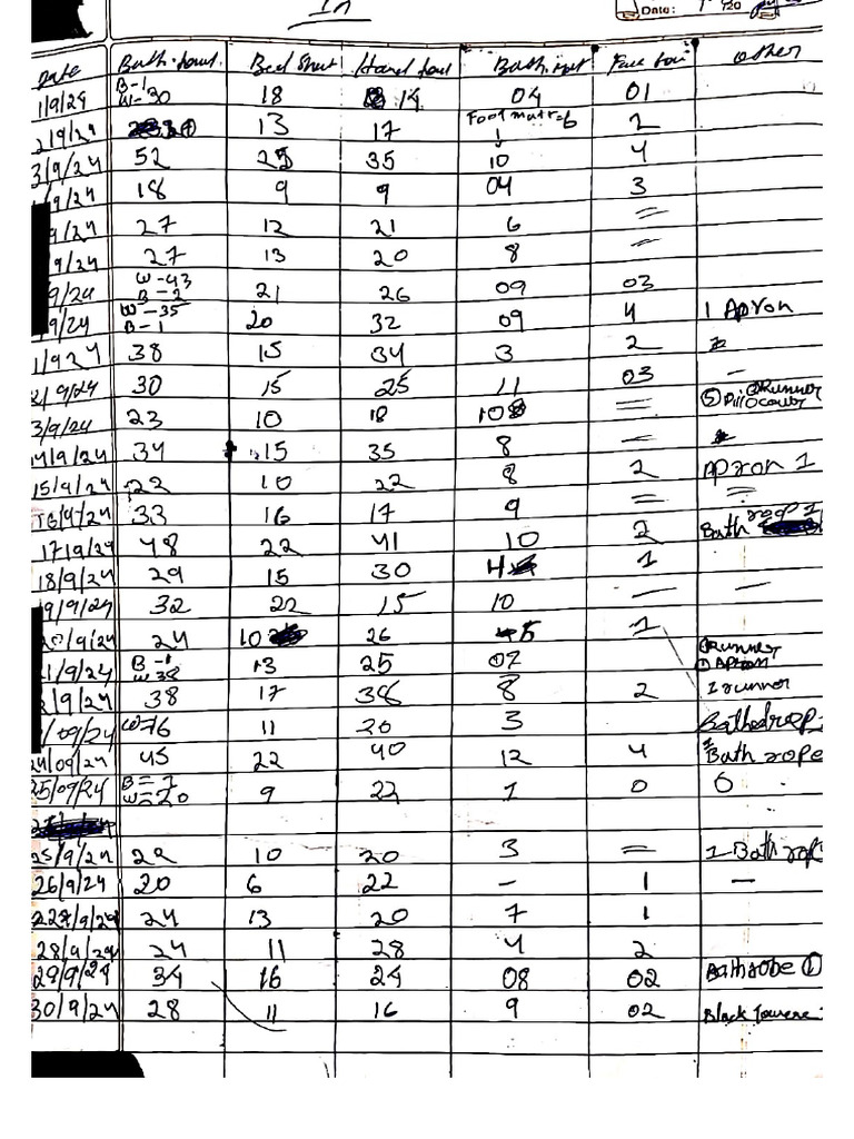 Laundry Bill Sep-2024 | PDF
