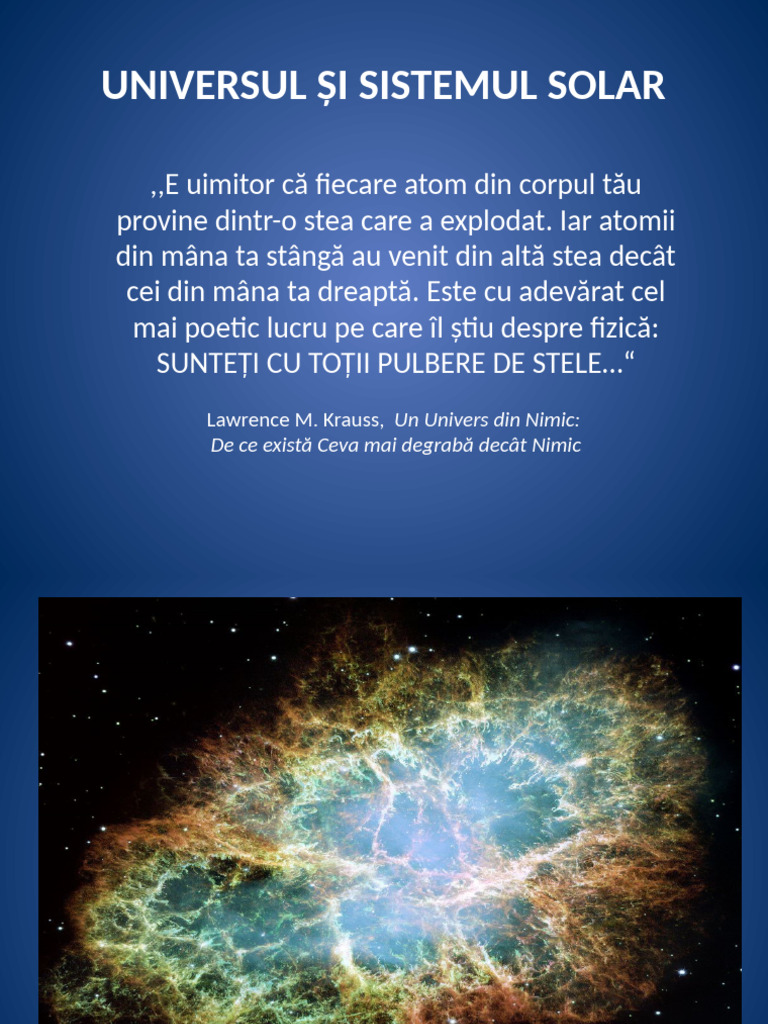 Universul Și Sistemul Solar | PDF