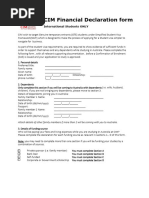 Financial Undertaking For A Student Form (INZ 1014) | PDF