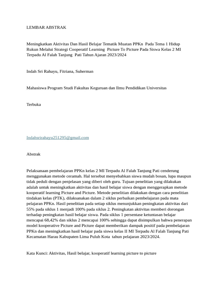 Lembar Abstrak Yola | PDF | Kesehatan Holistik