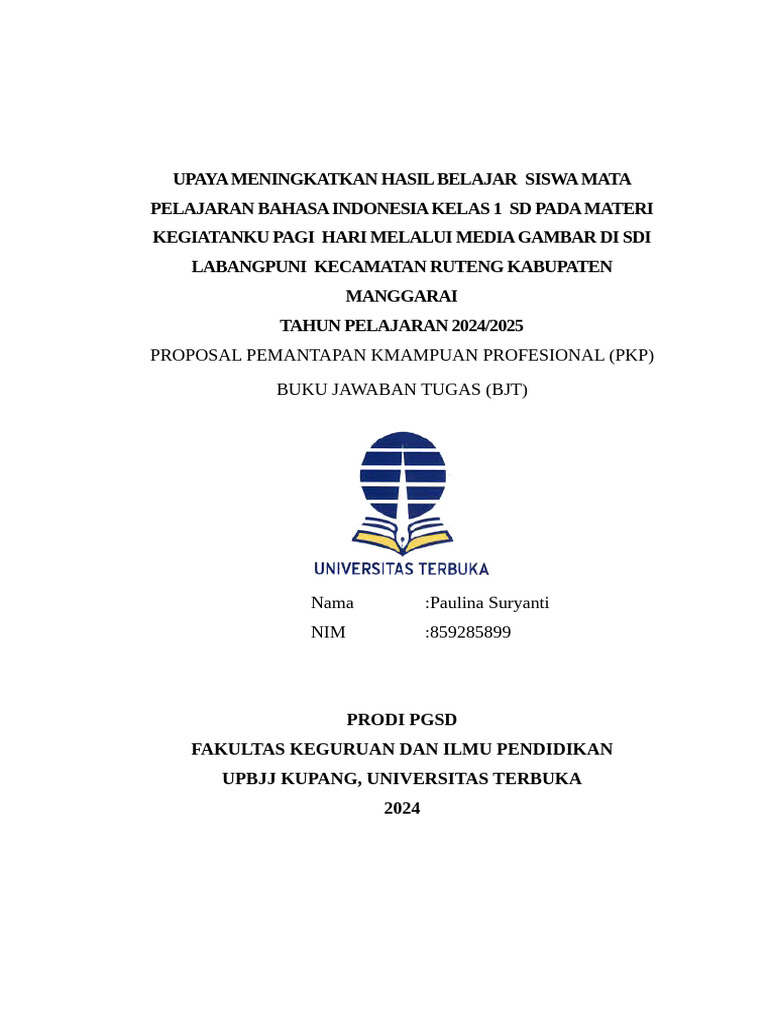 Contoh Laporan PKP | PDF | Karier & Perkembangan | Ilmu Sosial