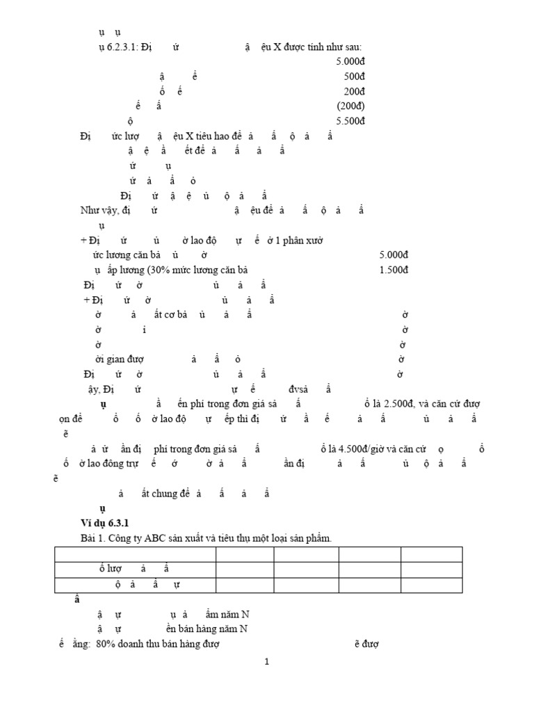 Vi Du Và BT KTQT Chuong 6 | PDF