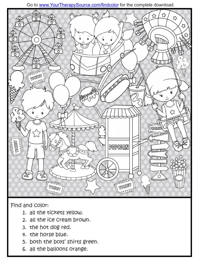 Find and Color Freebie | PDF