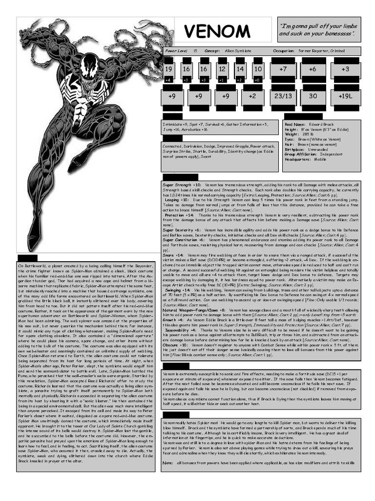 MM Venom | PDF | Spider Man