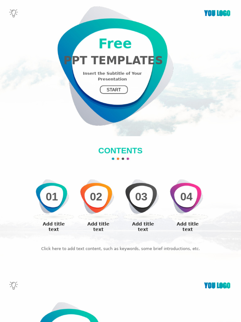 Elegant Simple Business PPT Template | PDF