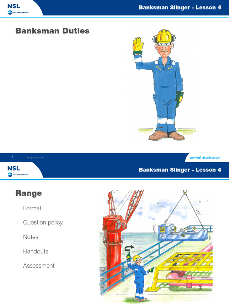 Banksman Role and Responsibilities Guide | PDF | Communication