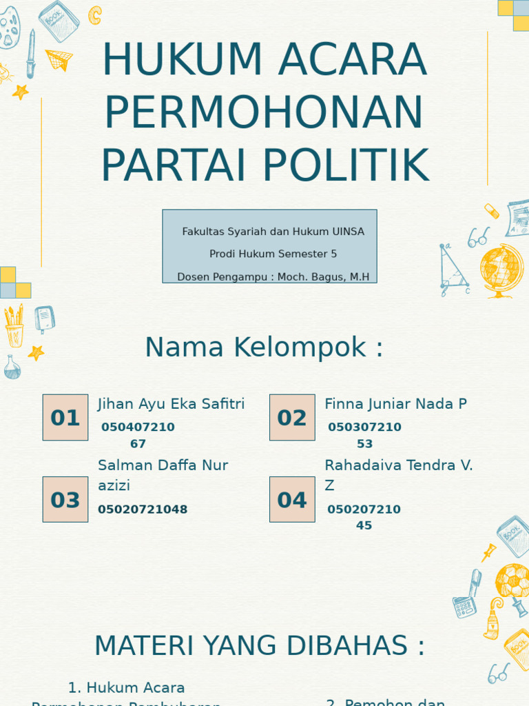 Hukum Acara Pembubaran Partai Politik | PDF