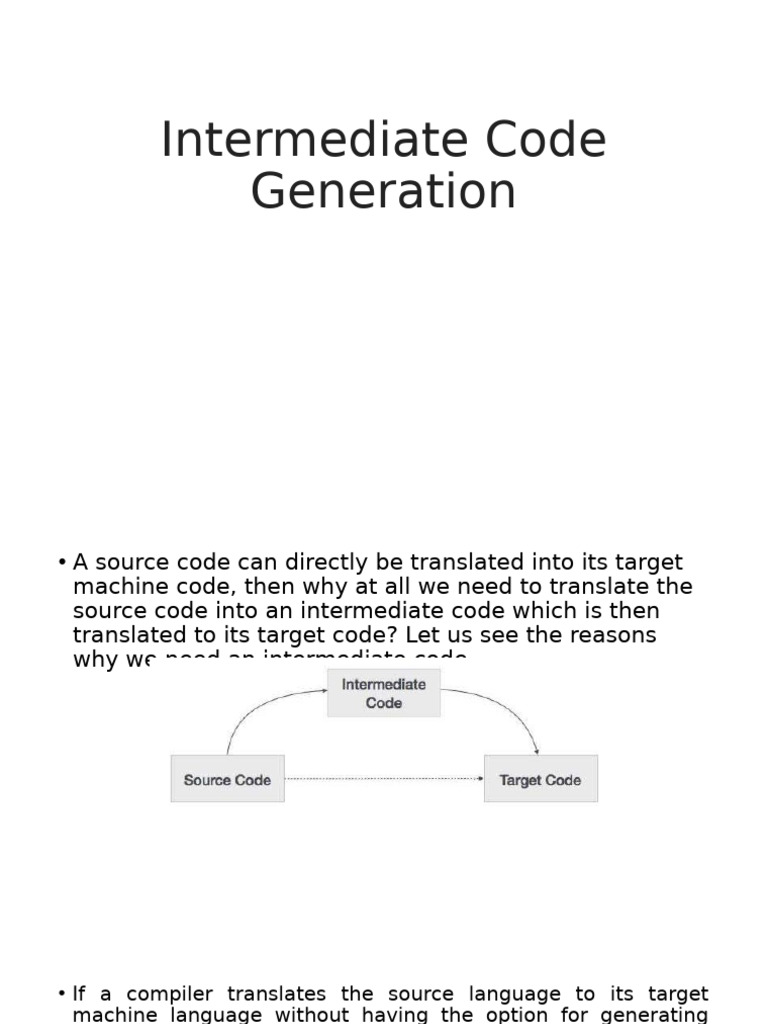 Intermediate Code Generation | PDF | Compiler | Software Development