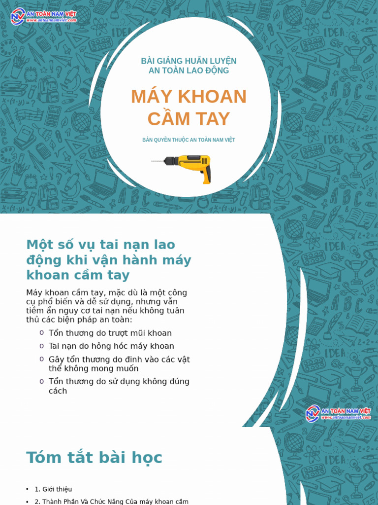 Slides Bài Giảng Huấn Luyện an Toàn Lao Động Vận Hành Máy Khoan Cầm Tay ...
