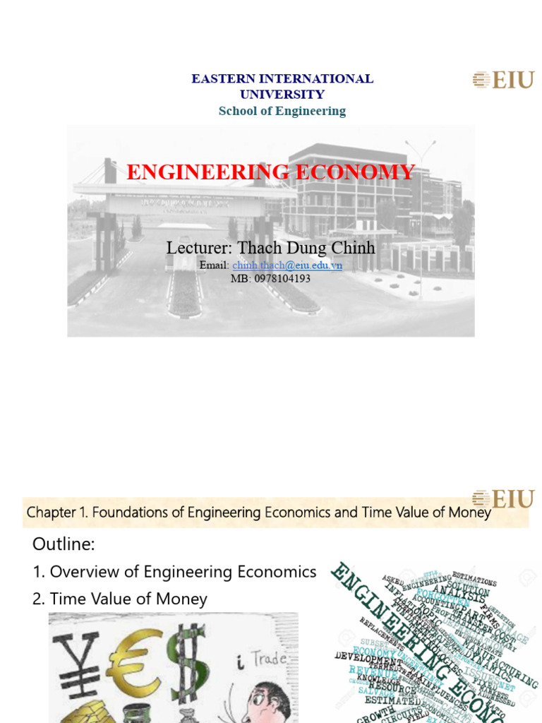 Chapter 1 - No.01 Foundations of Engineering Economics and Time Value ...