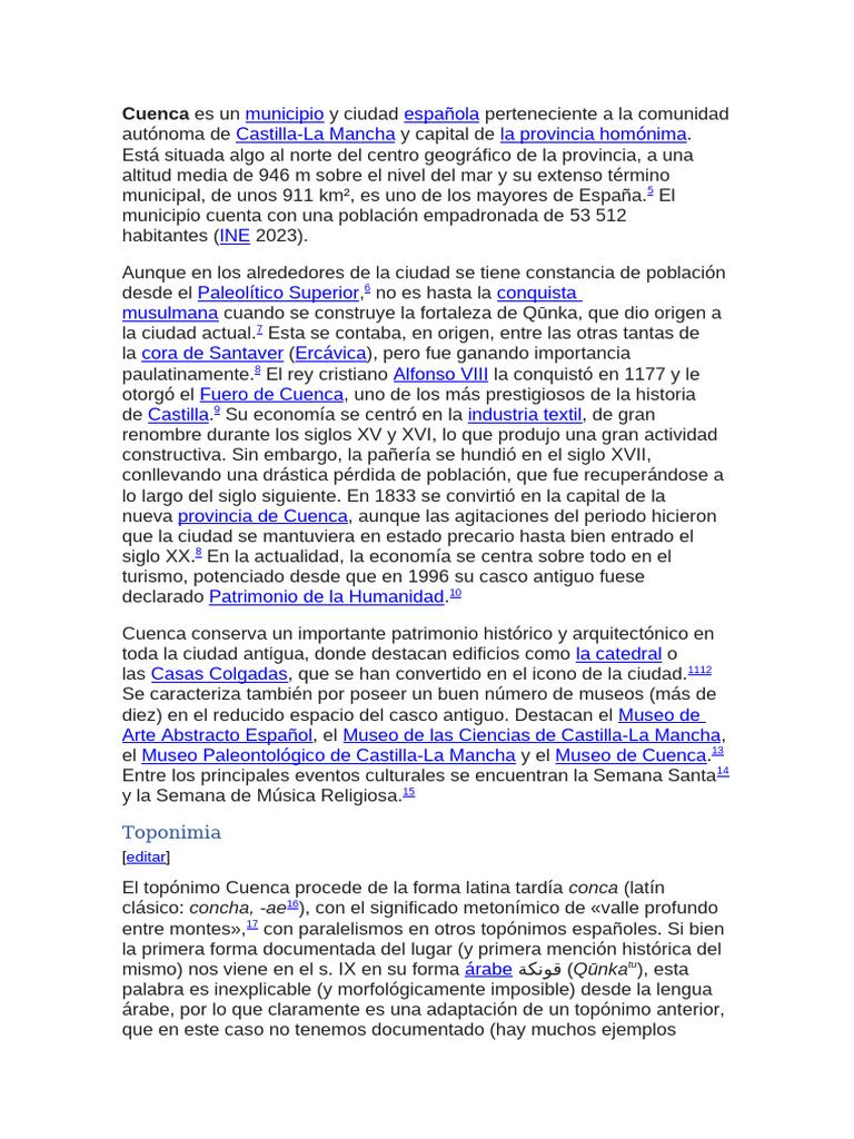 Cuenca | PDF