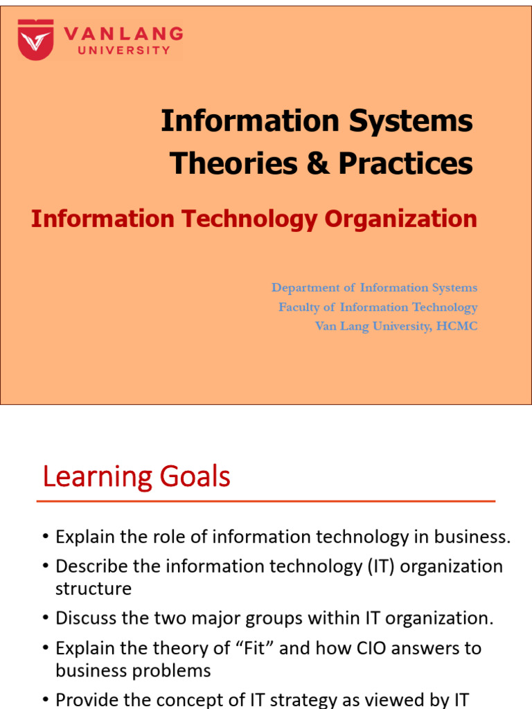 ISTP02 - Information Technology Organization | PDF | Strategic ...