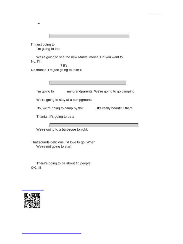 A2 05A Going To | PDF
