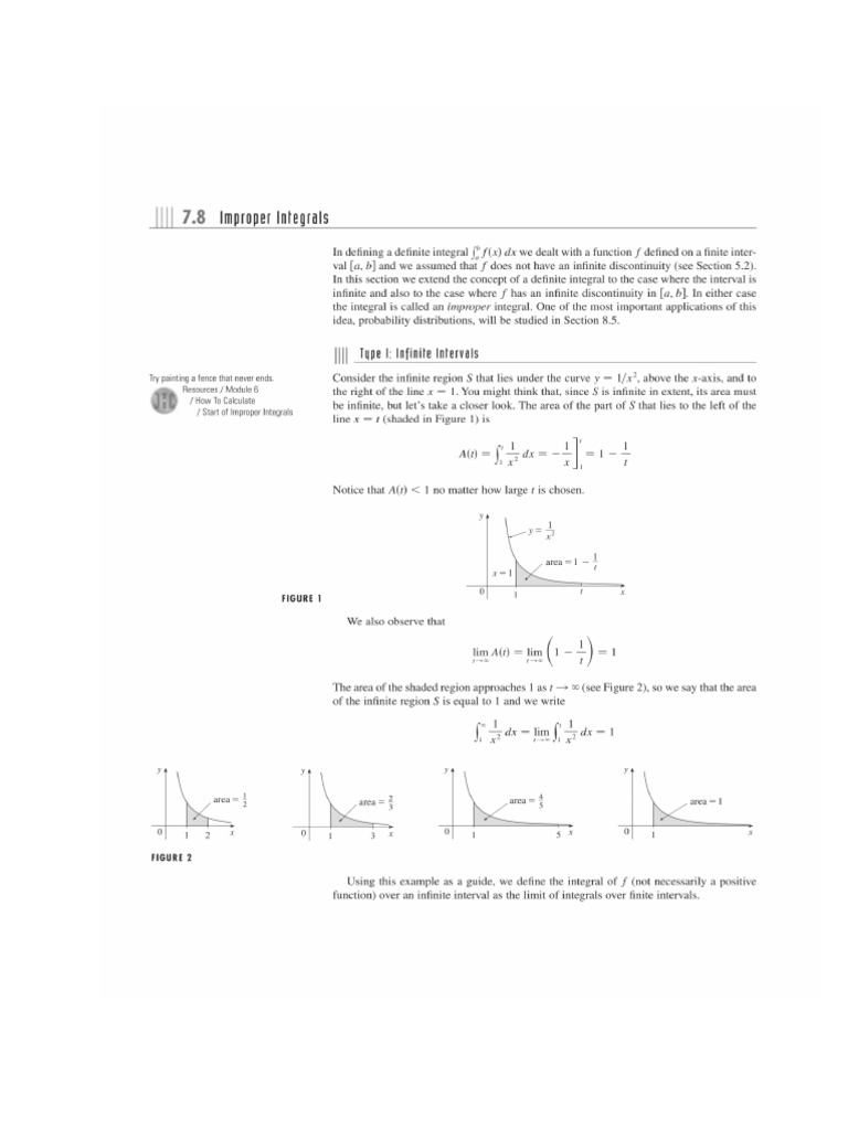 Improper Integral Stewart | PDF