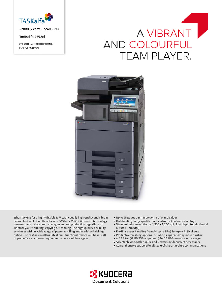 KYO DS TASKalfa 2552ci VIEW | PDF | Computing | Computer Engineering