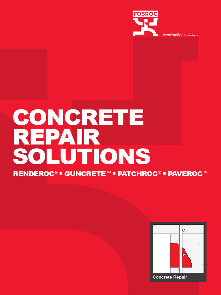Fosroc Concrete Repairs Product Guide | PDF | Concrete | Road Surface