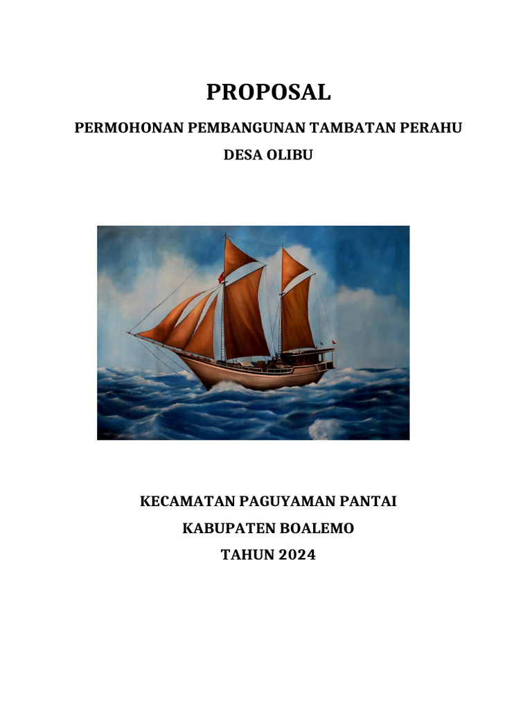 Proposal Pembangunan Tambatan Perahu | PDF