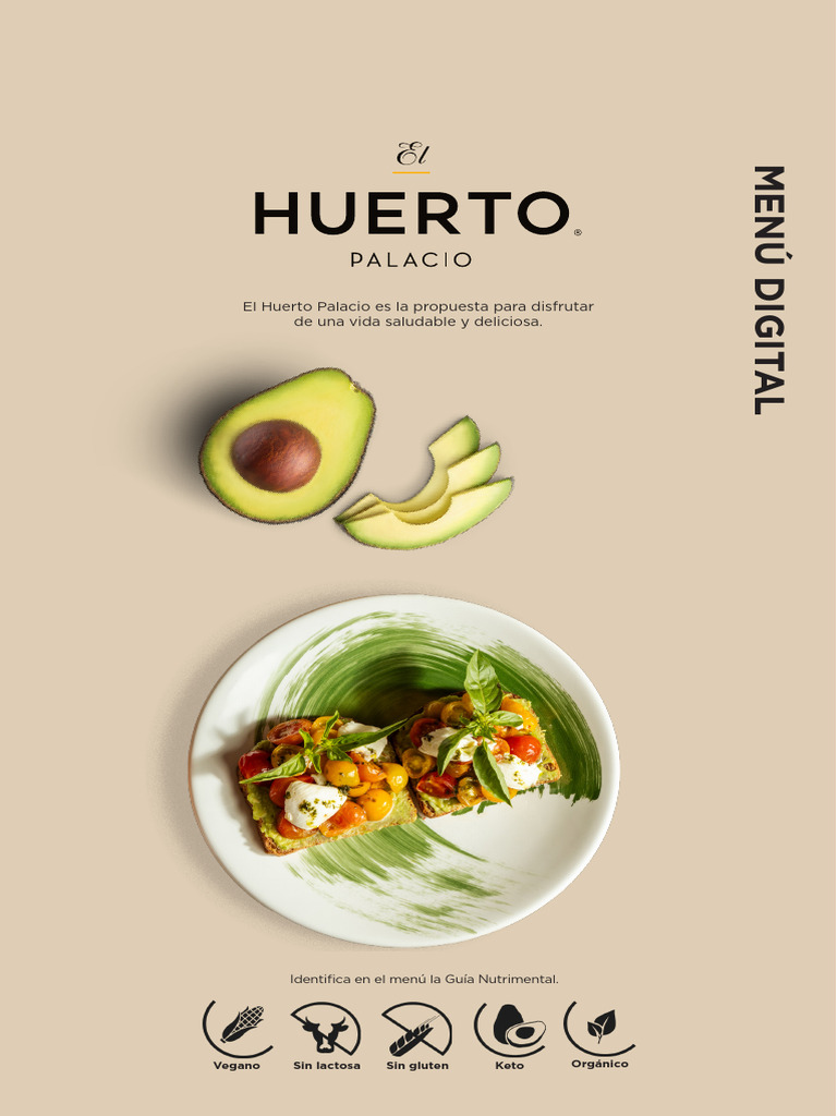 Menú Saludable El Huerto Palacio | PDF | Salsa | Cocina india