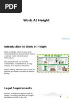 Work at Height - Toolbox Talk | PDF | Risk | Occupational Safety And Health
