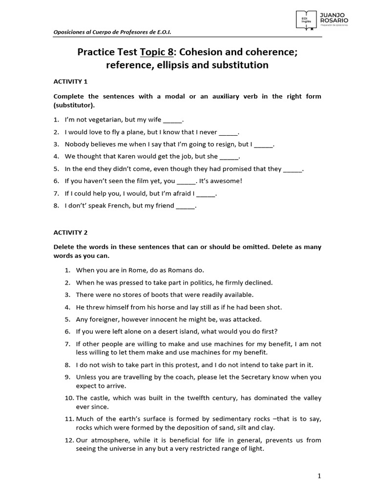 EOI Teacher Exam Prep Guide | PDF | Language Arts & Discipline