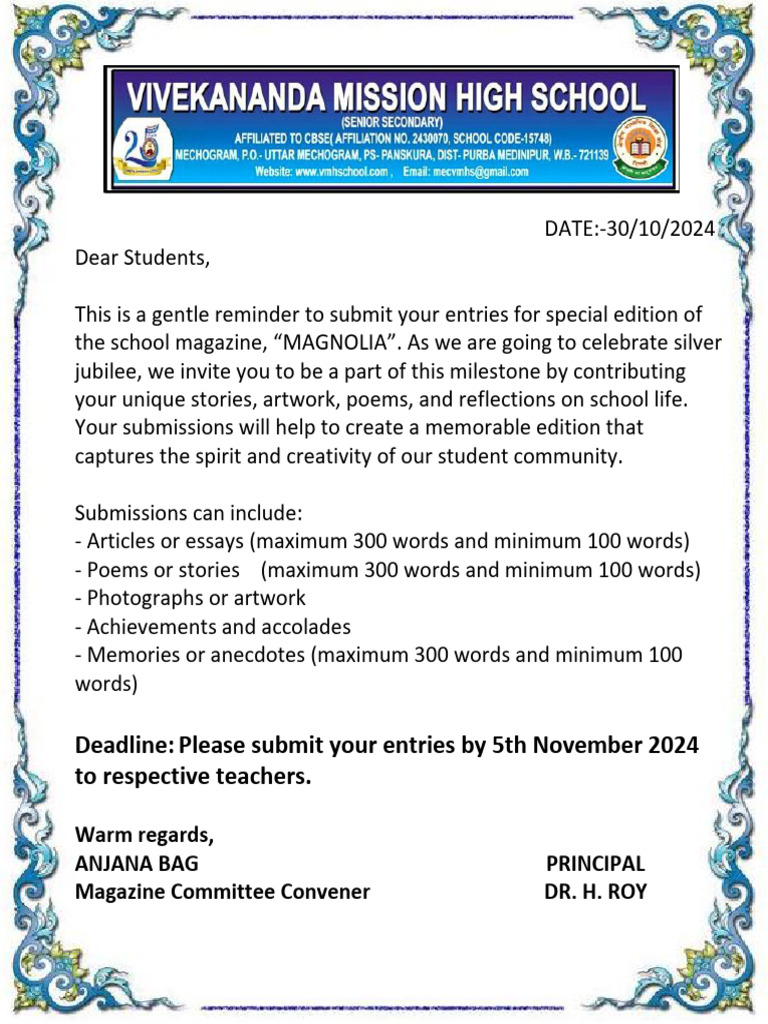 Reminder Notice | PDF