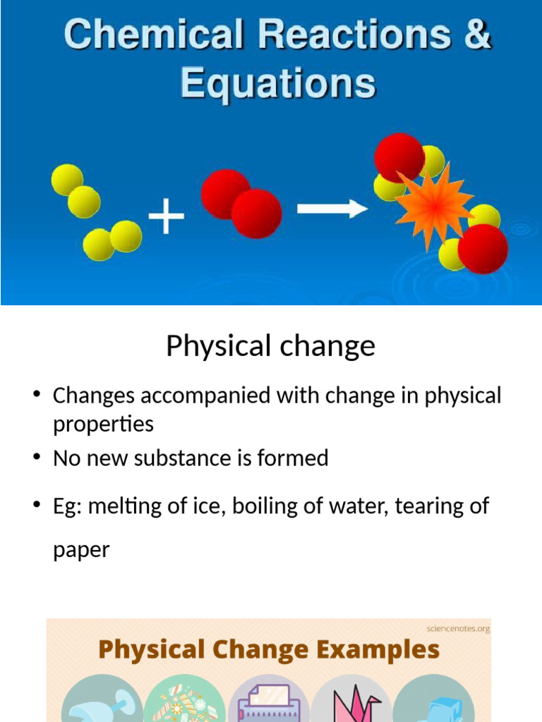 Chemical Reactions and Equations | PDF | Chemical Reactions | Chlorine