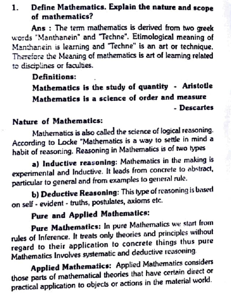 4 Number | PDF | Mathematics | Reason
