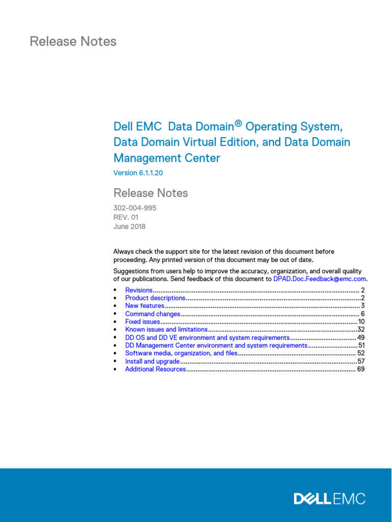 Docu89673 - Data Domain Operating System 6.1.1.20 Combined Release ...