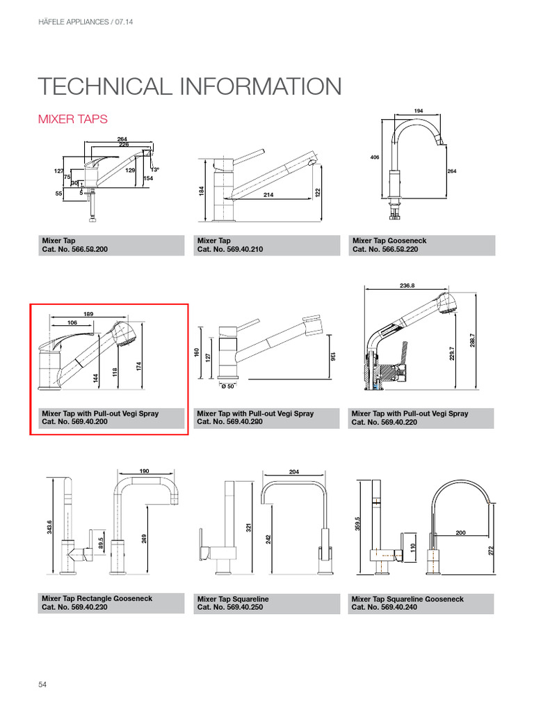 Hafele Pull Out Spray Faucet | PDF | Hydraulics | Plumbing