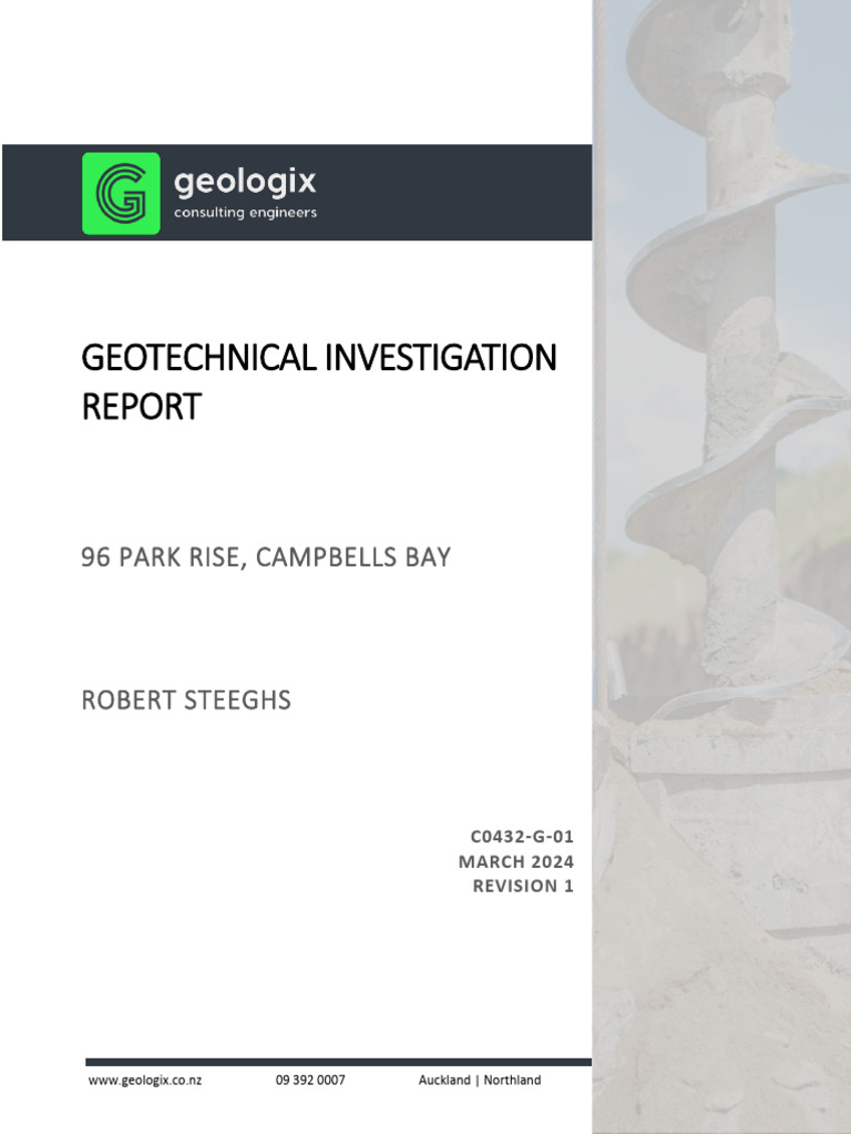Geotechnical Report | PDF | Deep Foundation | Geotechnical Engineering
